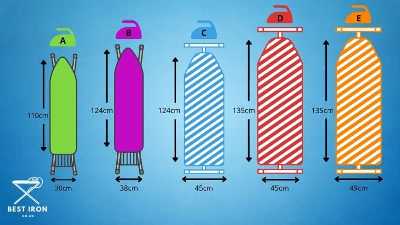 Understanding Ironing Board Sizes UK - Bestiron.co.uk